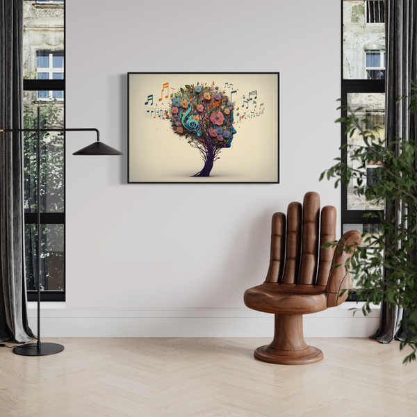 Quadro Decorativo Musical Flowers